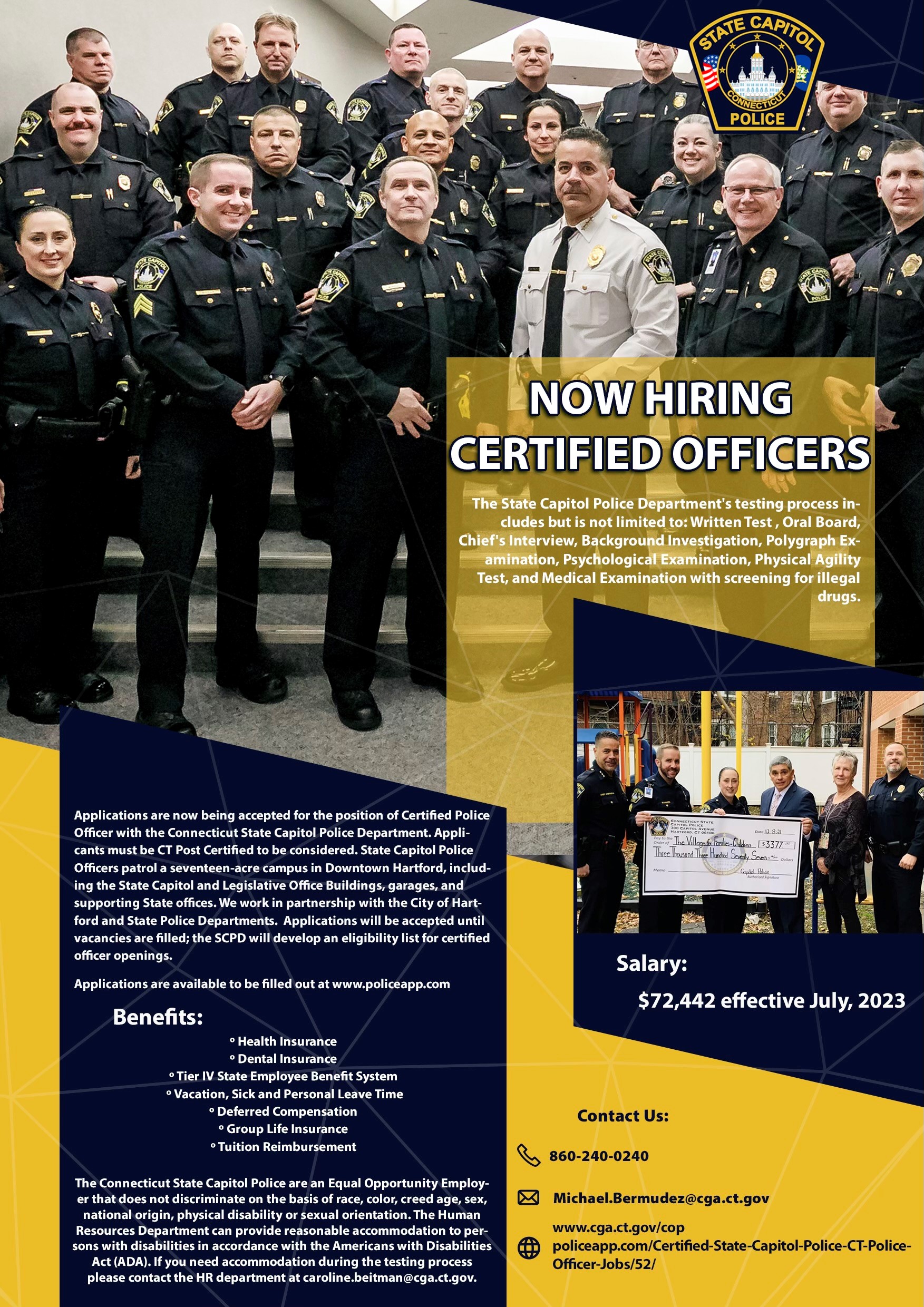 State Capitol Police, CT Police Jobs - Certified | PoliceApp