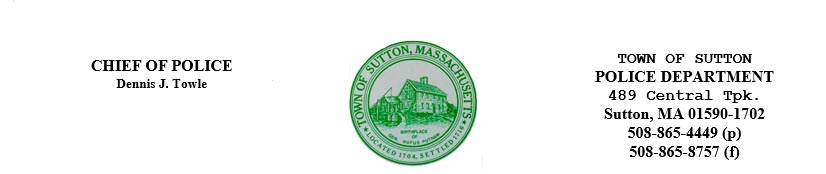 Sutton, MA Police Jobs - Dispatcher | PoliceApp